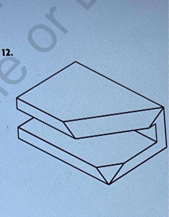 Solved Draw Orthographic views of the following problems. | Chegg.com