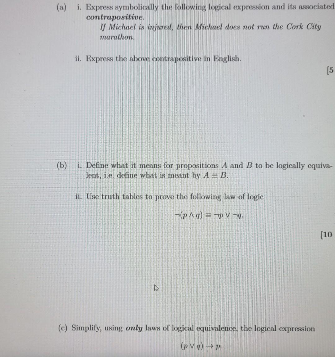 Solved (a) Write the following argument in symbols. State | Chegg.com
