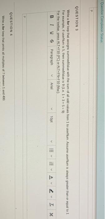 Solved QUESTION 1 Write a while loop that assigns summed | Chegg.com