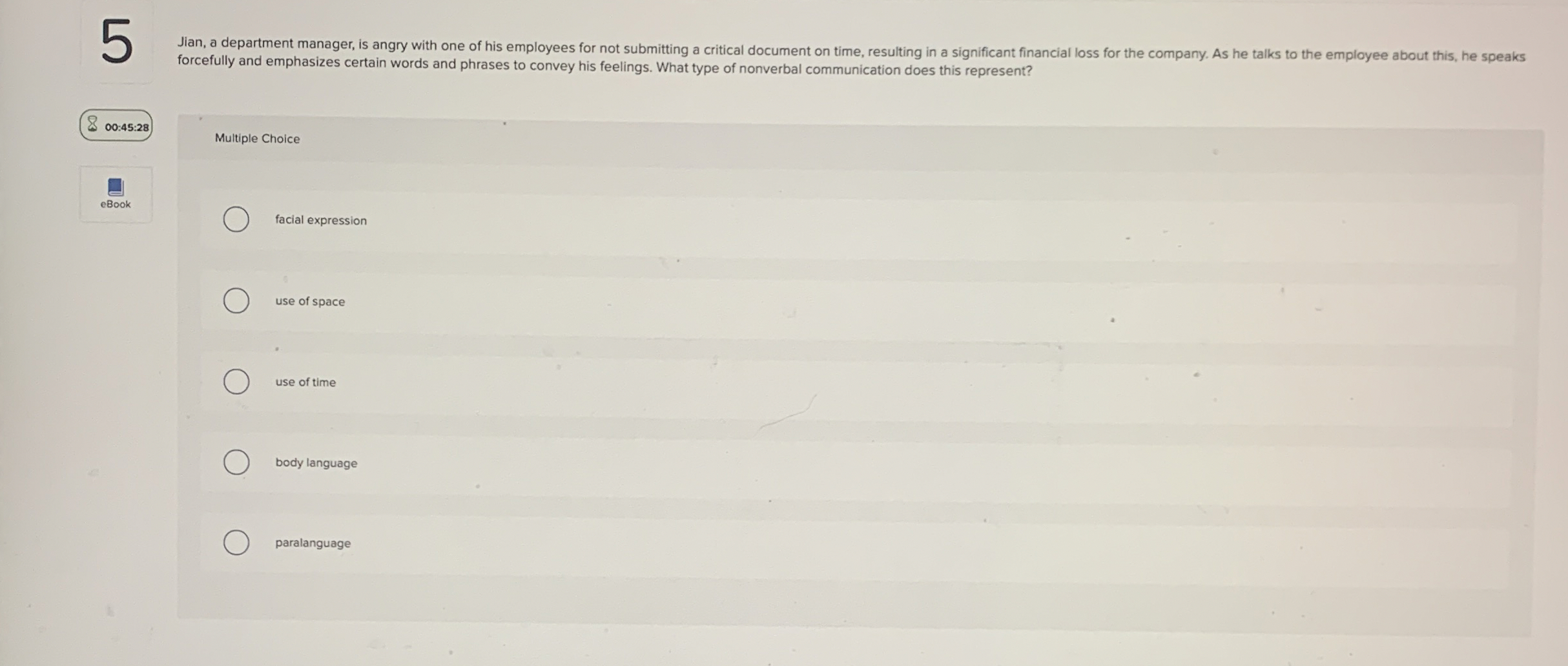 Solved 5 ﻿forcefully and emphasizes certain words and | Chegg.com