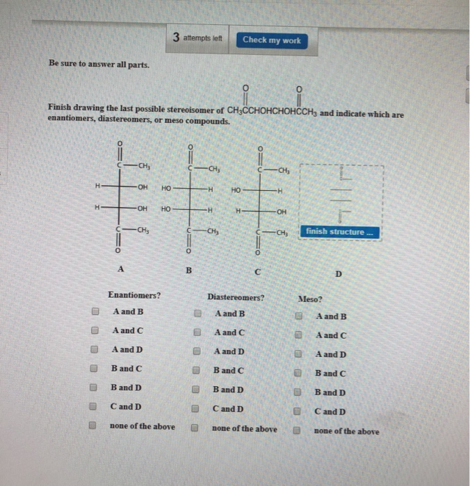 Solved 3 attempts left Check my work Be sure to answer all | Chegg.com