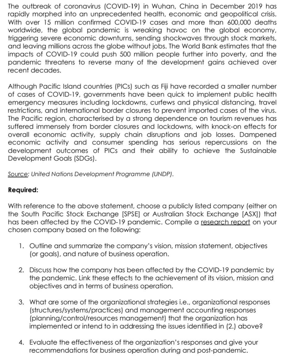 Important Requirement: Provide a well structured | Chegg.com