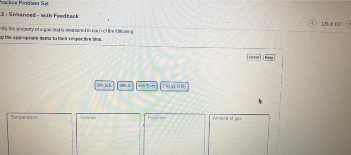 Solved ractice Problem Set 3. Enhanced - with Feedback 120 | Chegg.com