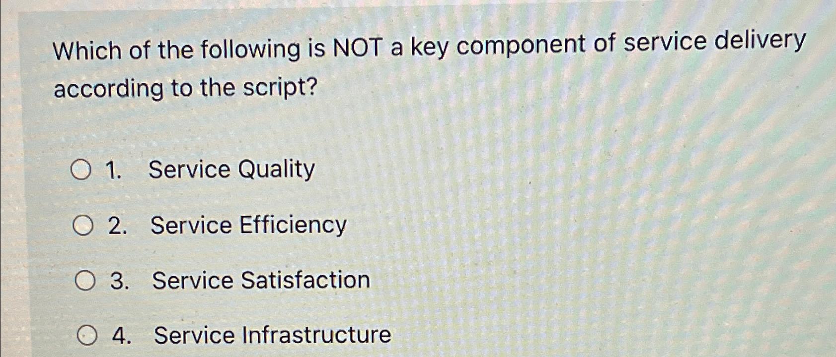 Solved Which of the following is NOT a key component of | Chegg.com