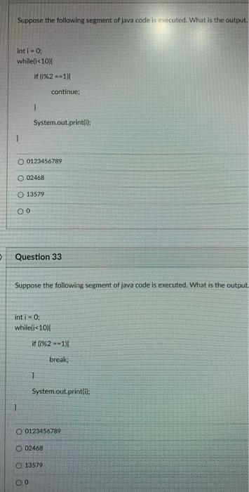 Solved Suppose the following segment of Java code is | Chegg.com