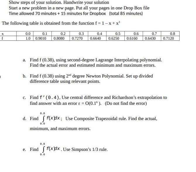 Solved Please solve c, ﻿d, ﻿and e with clear steps thank you | Chegg.com
