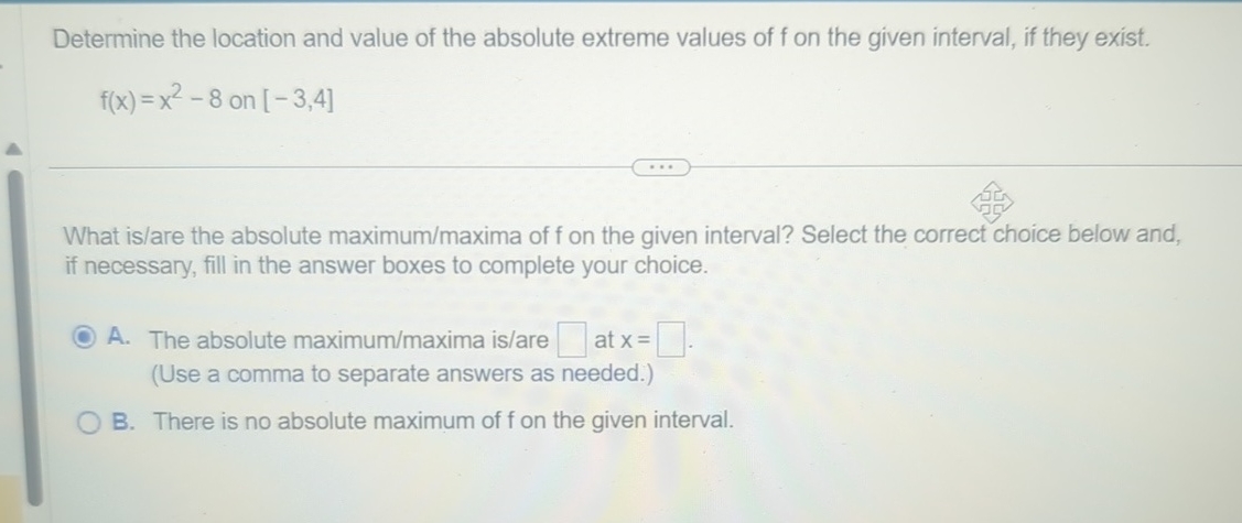 Solved Determine the location and value of the absolute | Chegg.com