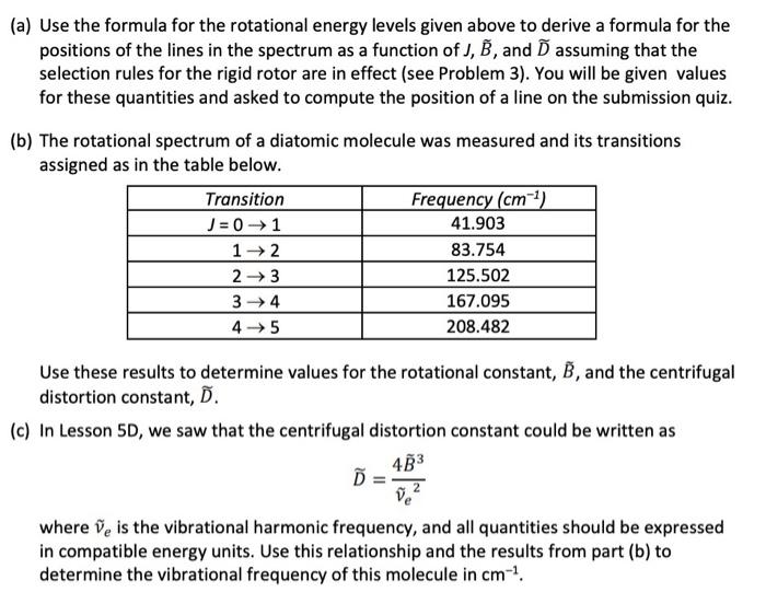 Solved The rotation of a non-rigid rotor, such as a | Chegg.com