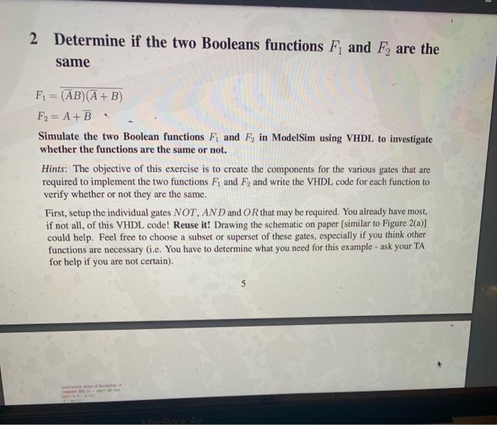 Solved A N B ul AN D2 Y = A + AB u2 OR2 (b) Schematic for | Chegg.com