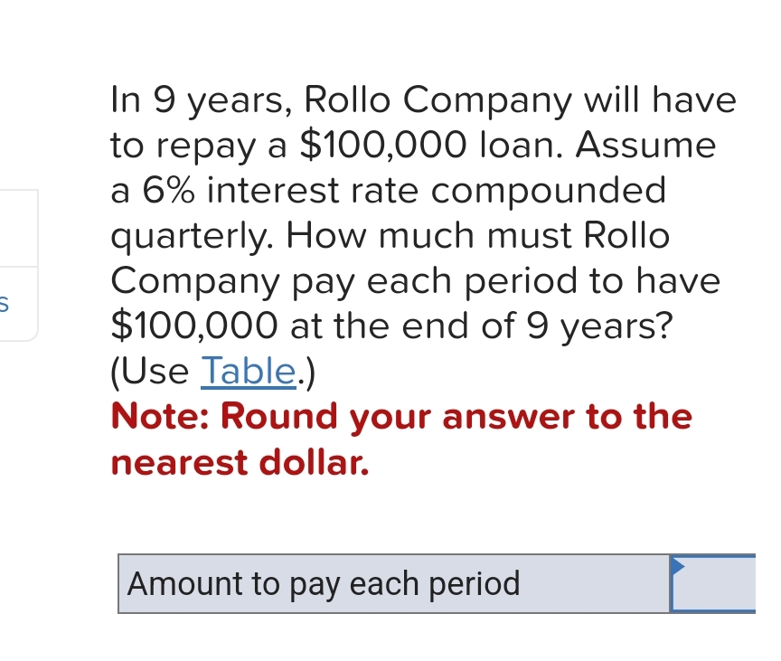 Solved In 9 ﻿years, Rollo Company will have to repay a | Chegg.com
