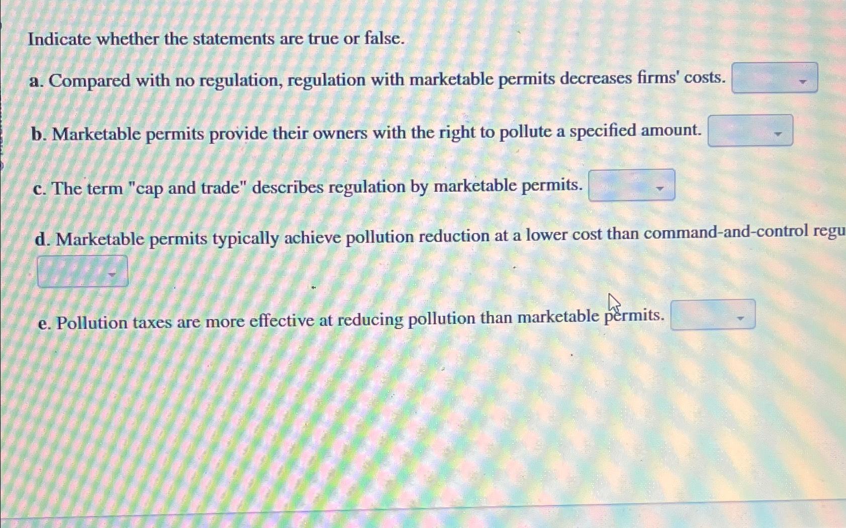 Solved Indicate whether the statements are true or false.a. | Chegg.com