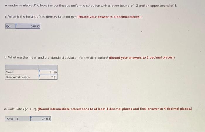 Solved A random variable X follows the continuous uniform | Chegg.com
