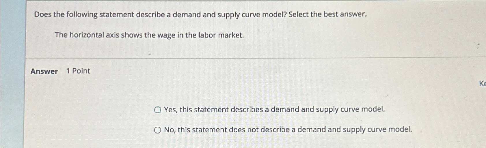 Solved Does the following statement describe a demand and | Chegg.com