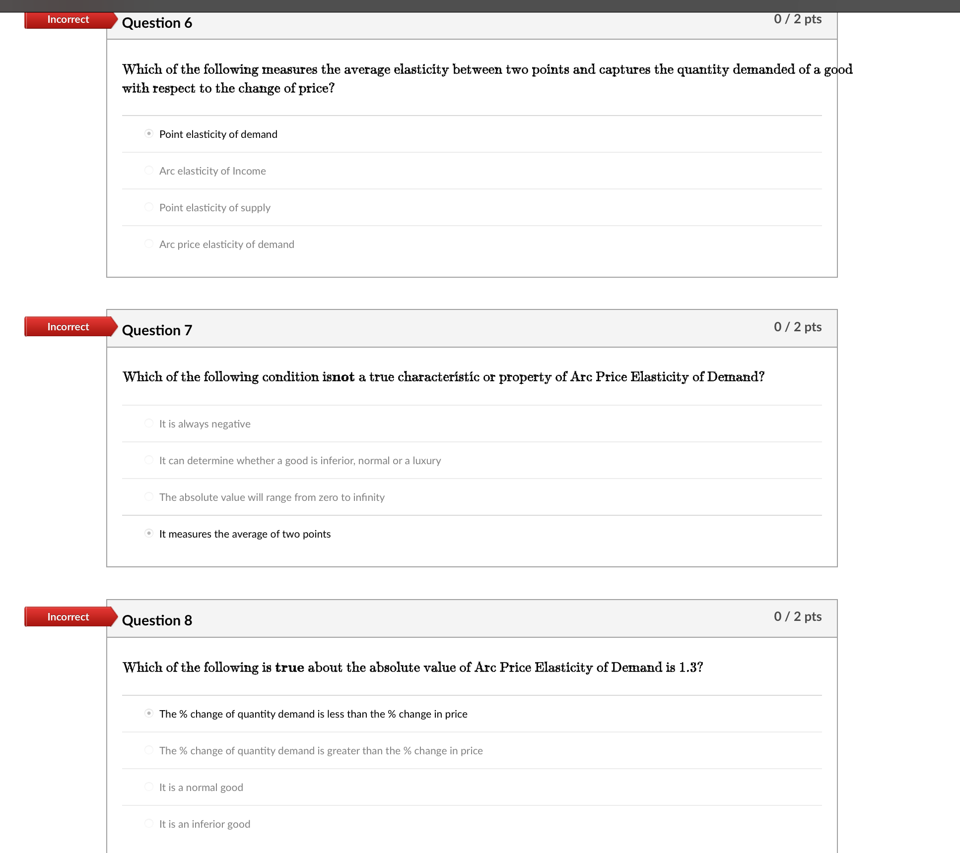 Solved Question 6Which of the following measures the average | Chegg.com