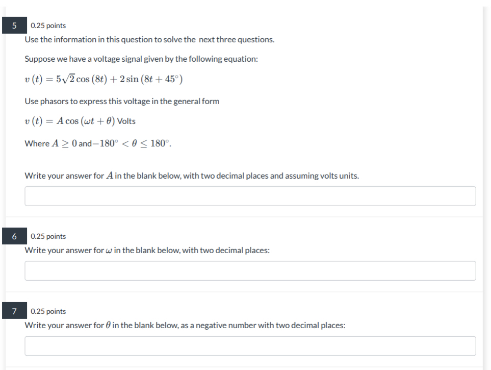 Solved 50.25 ﻿pointsUse the information in this question to | Chegg.com