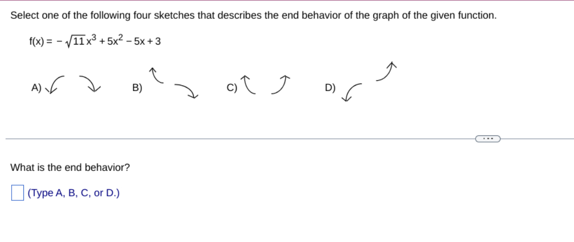Solved Select one of the following four sketches that | Chegg.com