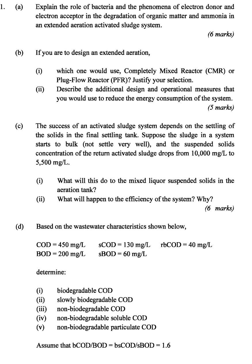 Solved (a) Explain the role of bacteria and the phenomena of | Chegg.com