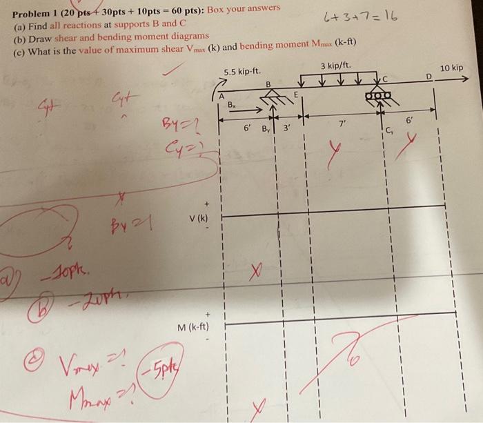 Solved Problem 1(20pts+30pts+10pts=60pts) : Box your answers | Chegg.com