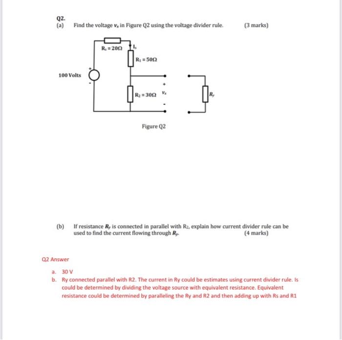 Solved Figure Q2 shows an electrical cireul with resistors | Chegg.com