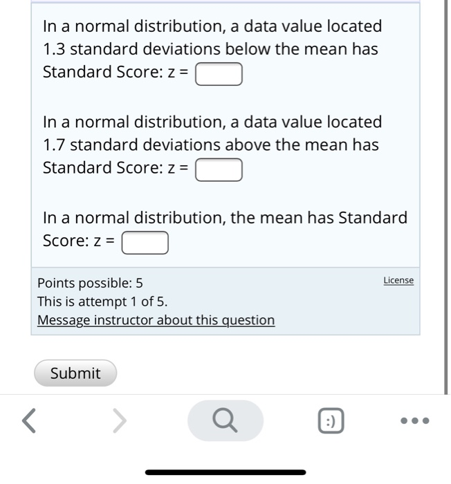 Solved: Consider The Standard Normal Distribution. The Mea... | Chegg.com