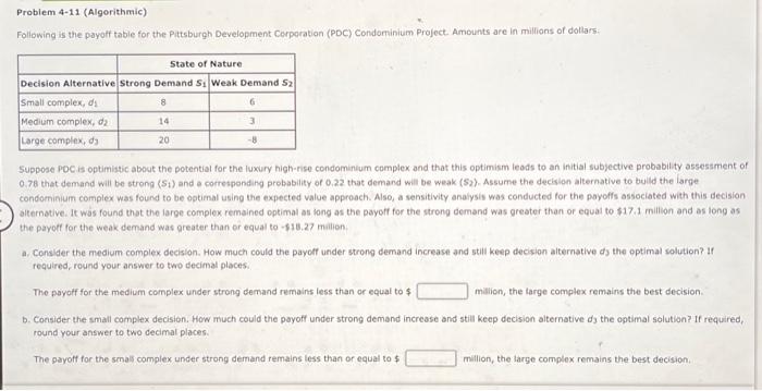 Solved Problem 4-11 (Algorithmic) Following is the payolf | Chegg.com