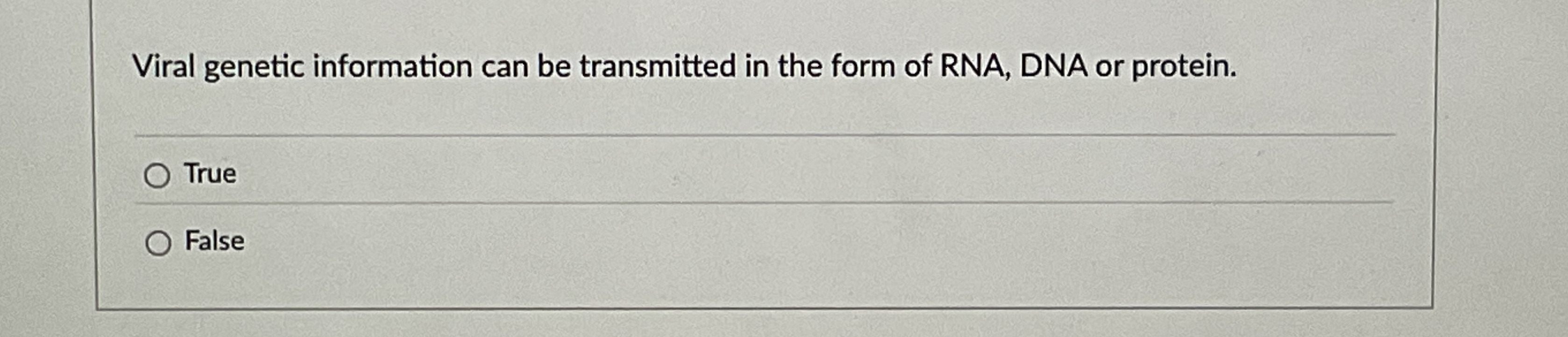 Solved Viral genetic information can be transmitted in the | Chegg.com