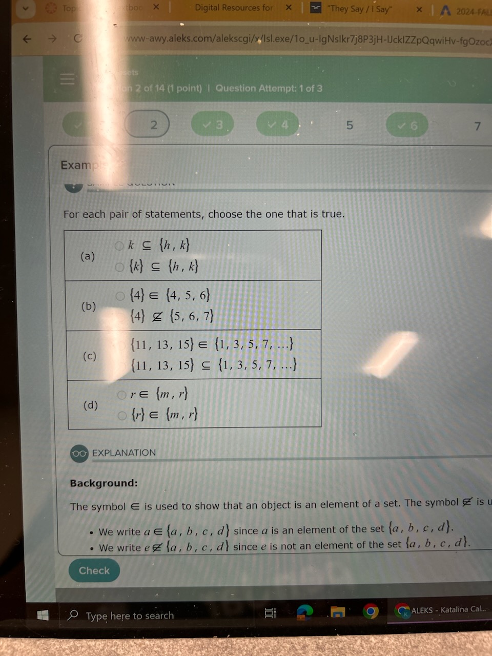 For each pair of statements, choose the one that is | Chegg.com