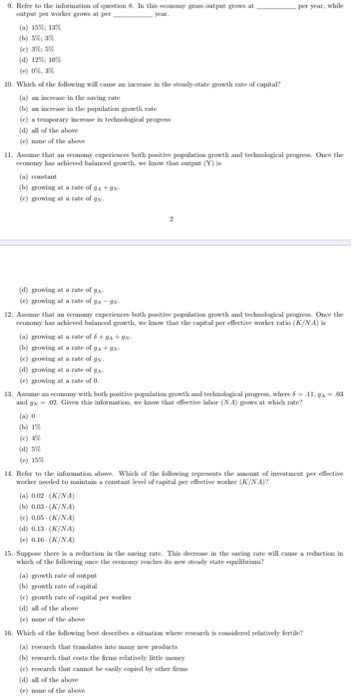 Solved 8. The rate of depreciation is 10% per year, the | Chegg.com