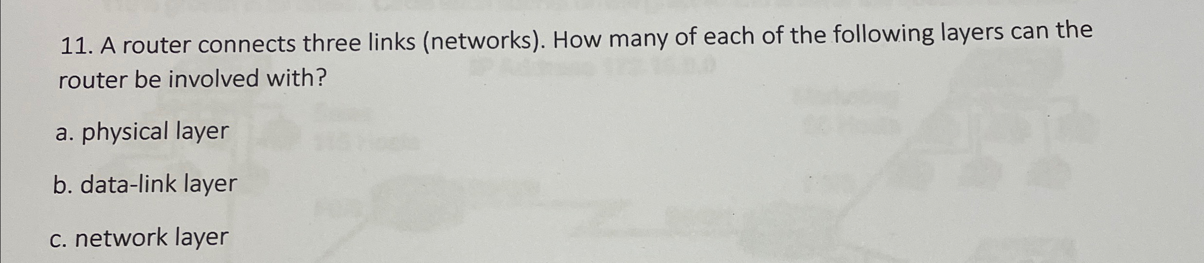 Solved A router connects three links (networks). ﻿How many | Chegg.com