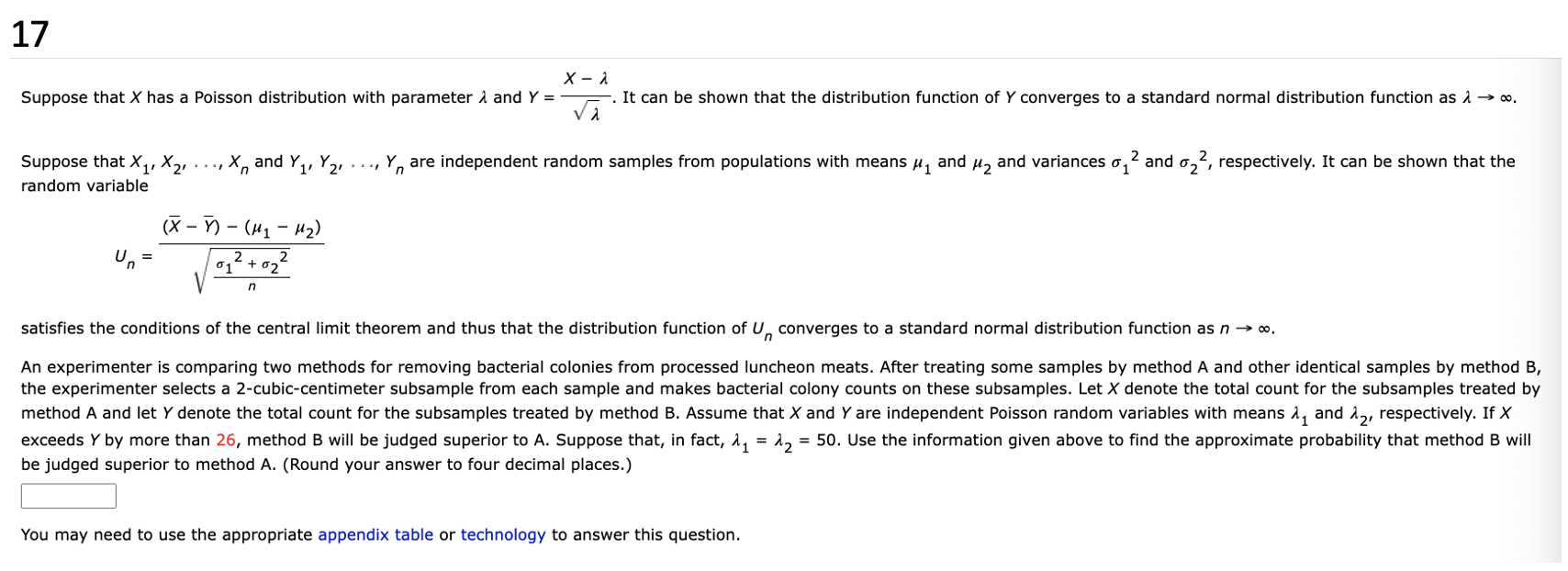 Solved Suppose that x ﻿has a Poisson distribution with | Chegg.com