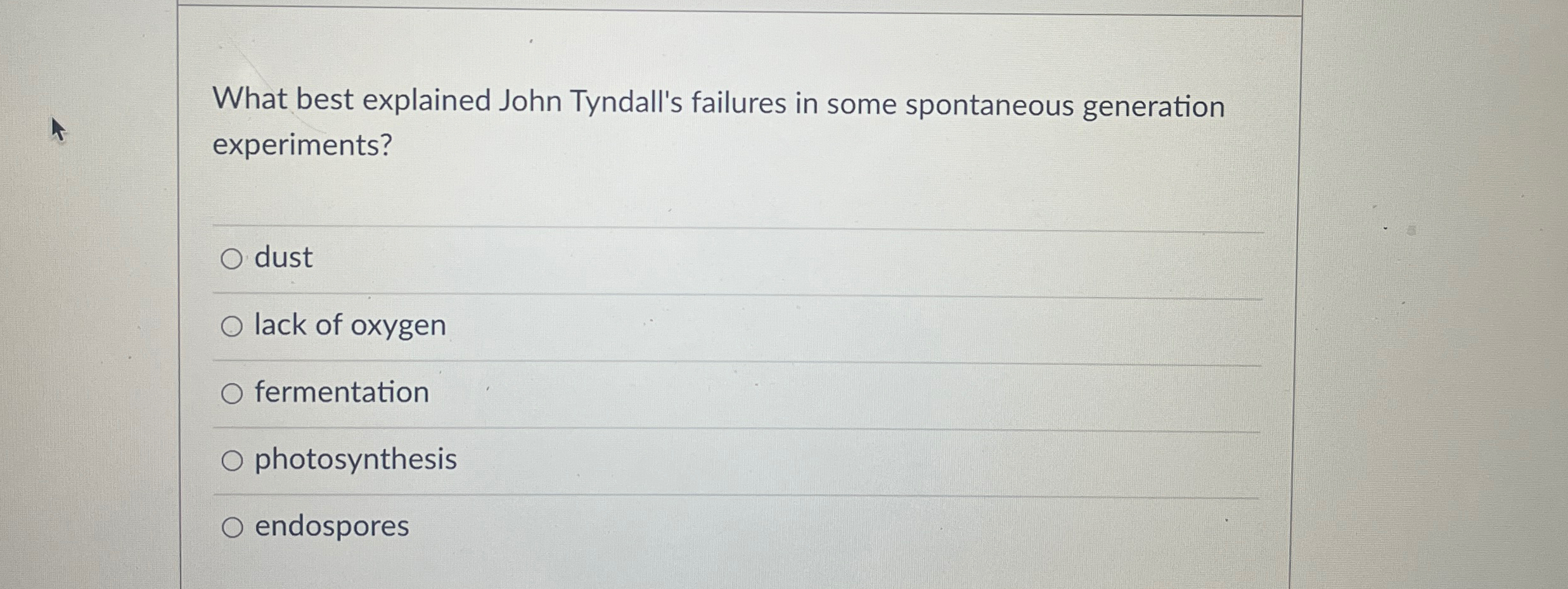Solved What best explained John Tyndall's failures in some | Chegg.com