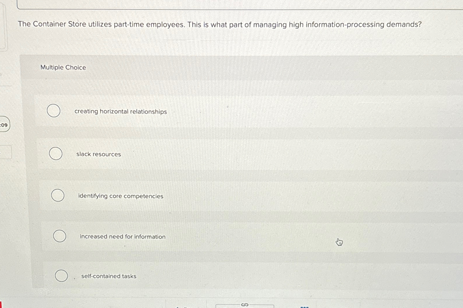 Solved The Container Store utilizes part-time employees. | Chegg.com