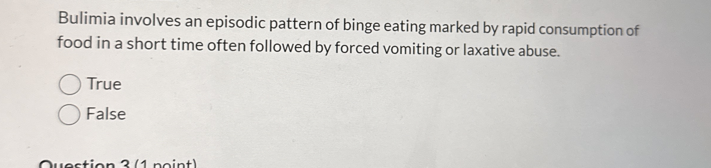 Solved Bulimia involves an episodic pattern of binge eating | Chegg.com