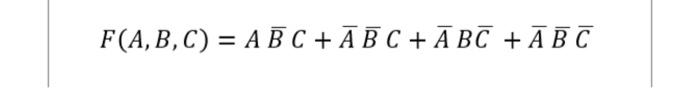 Solved Simplify Using The K Map Method Note You Must 3759