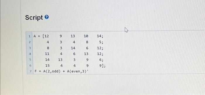 Solved Given this A matrix | Chegg.com