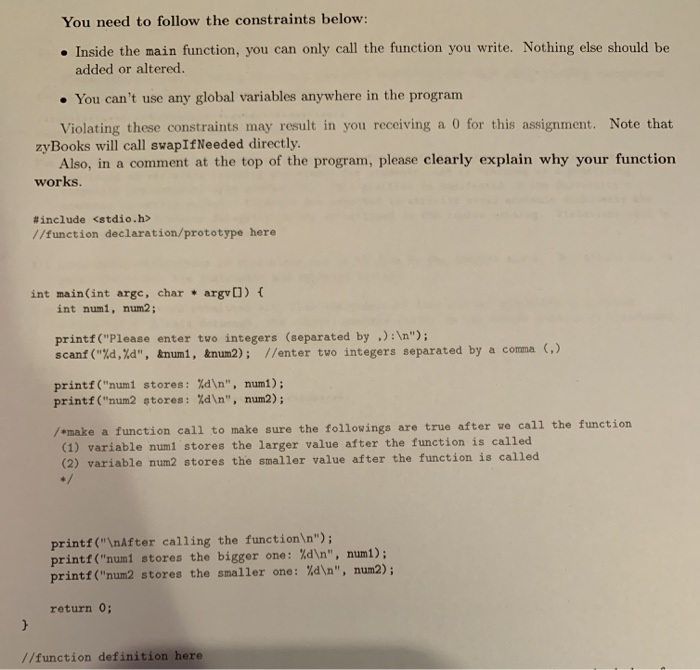 Solved In this assignment, you'll use the given driver below | Chegg.com