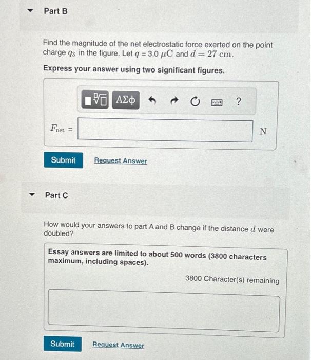 Solved Find the direction of the net electrostatic force | Chegg.com