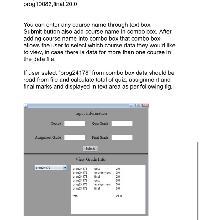 Solved prog10082, final,20.0 You can enter any course name | Chegg.com