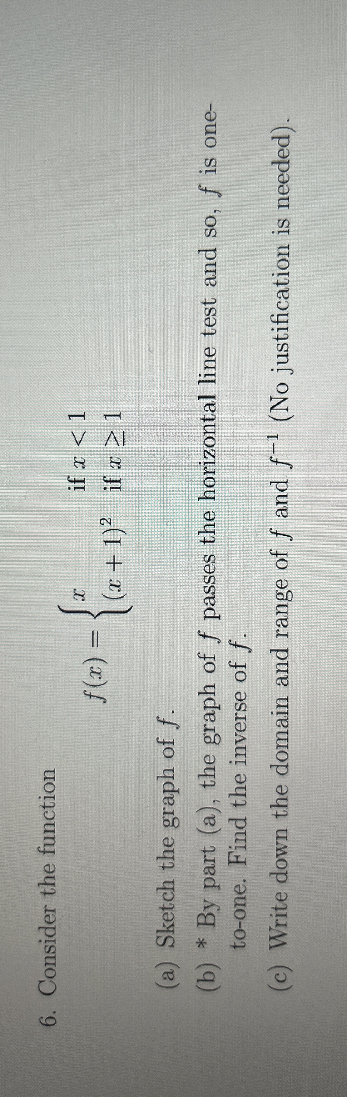 Solved Consider the functionf(x)={x if x