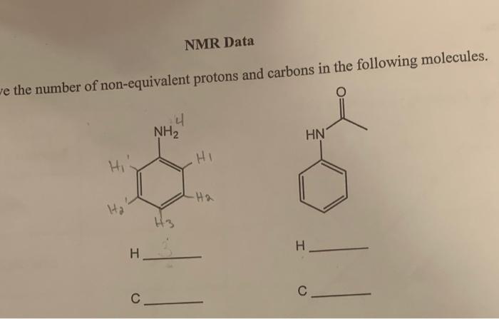[Solved]: Give the number of non-equivalent protons and carb