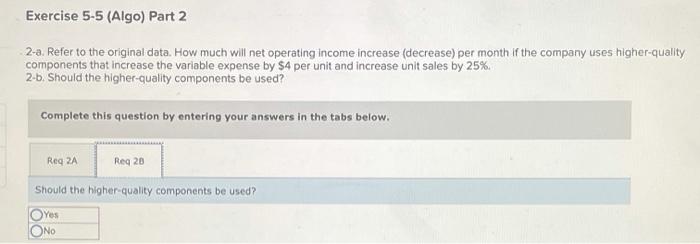 Solved Required information Exercise 5-5 (Algo) Changes in | Chegg.com