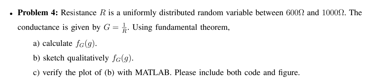 Solved show all steps to solveProblem 4: Resistance R ﻿is a | Chegg.com