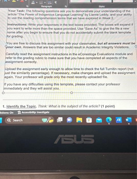 Your Task: The following questions ask you to | Chegg.com