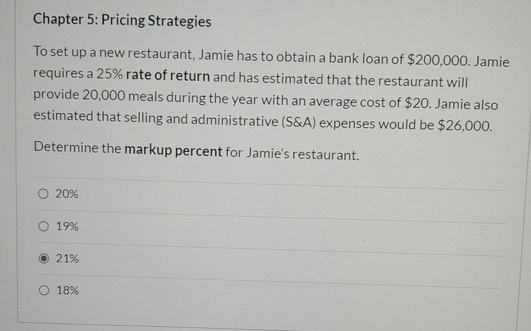 Solved Chapter 5: Pricing Strategies To set up a new | Chegg.com