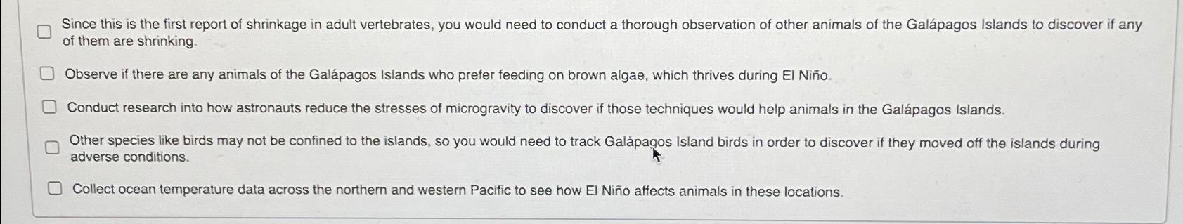 Solved Since this is the first report of shrinkage in adult | Chegg.com