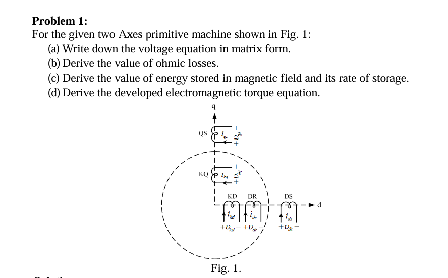 Solved Problem 1:For the given two Axes primitive machine | Chegg.com