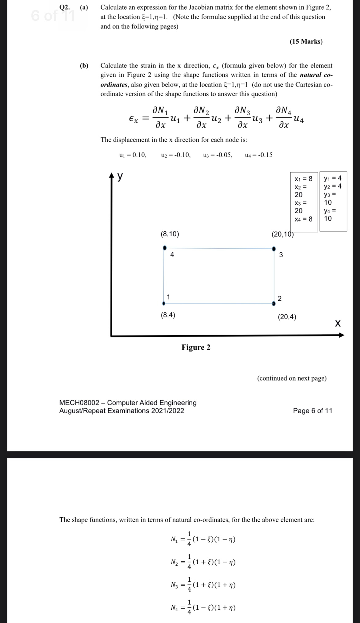 Solved Q2. (a) ﻿Calculate an expression for the Jacobian | Chegg.com