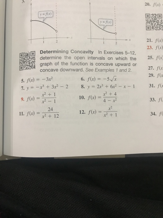 Solved 20. f) y = f(x) 29 A i Determining Concavity In | Chegg.com