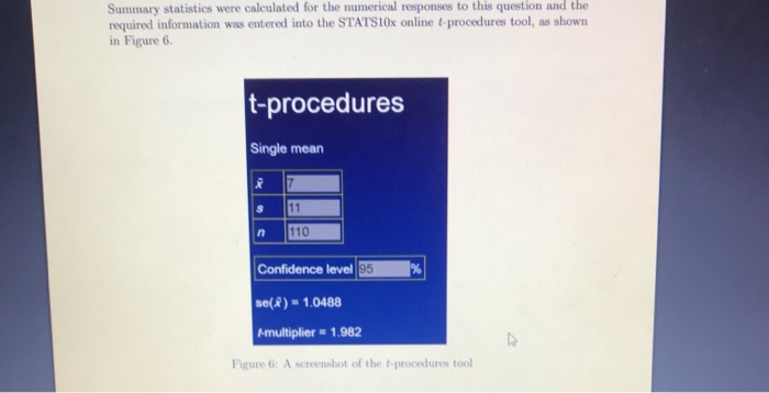 Solved Summary statistics were calculated for the numerical | Chegg.com
