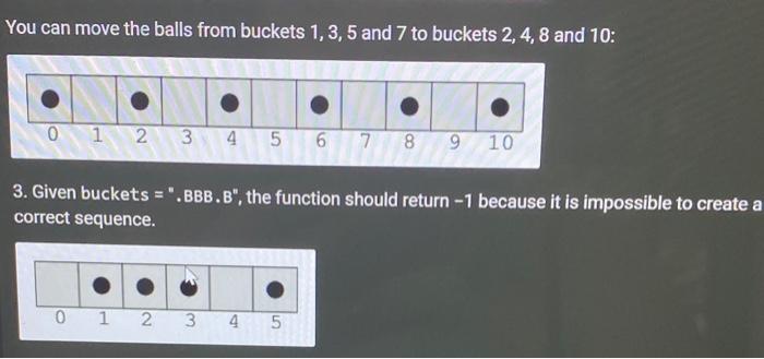 Solved There are N buckets arranged in a row. Each bucket | Chegg.com